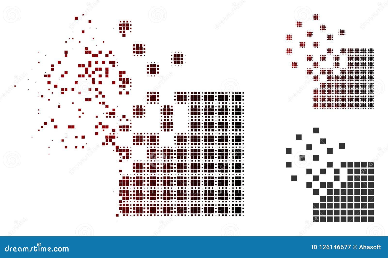 Fractured Dot Halftone Dissolving Pixel Mosaic Icon Stock Vector ... Fractured Dot Halftone Dissolving Pixel Mosaic Icon Stock Vector ...