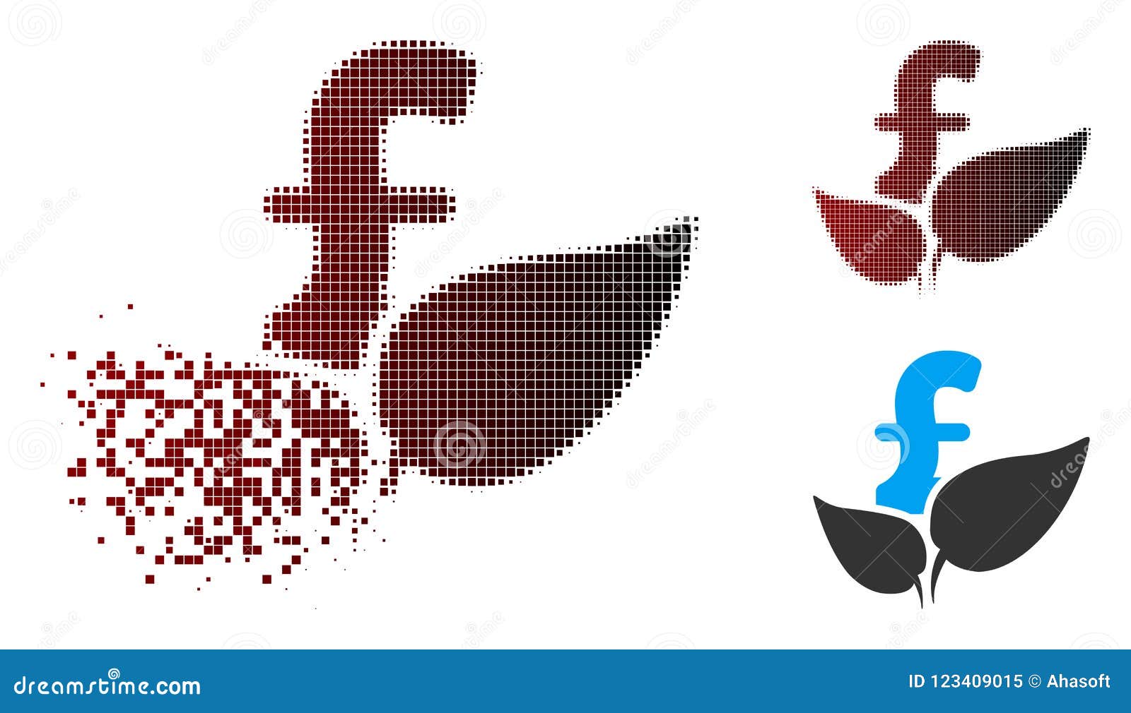 Fractured Pixel Halftone Agriculture Pound Startup Icon Stock Vector ... Fractured Pixel Halftone Agriculture Pound Startup Icon Stock Vector ...