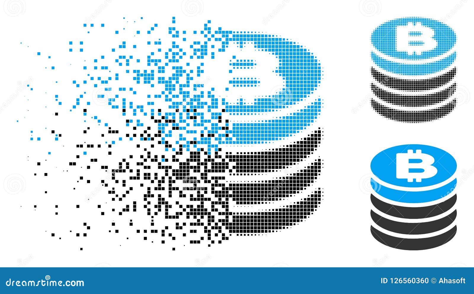 Fractured Pixel Halftone Bitcoin Coin Stack Icon Stock Vector ... Fractured Pixel Halftone Bitcoin Coin Stack Icon Stock Vector ...