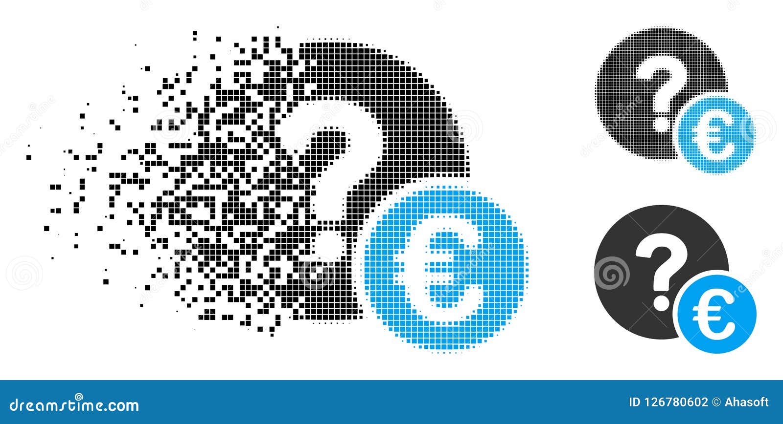 Fractured Pixel Halftone Euro Balance Query Icon Stock Vector ... Fractured Pixel Halftone Euro Balance Query Icon Stock Vector ...