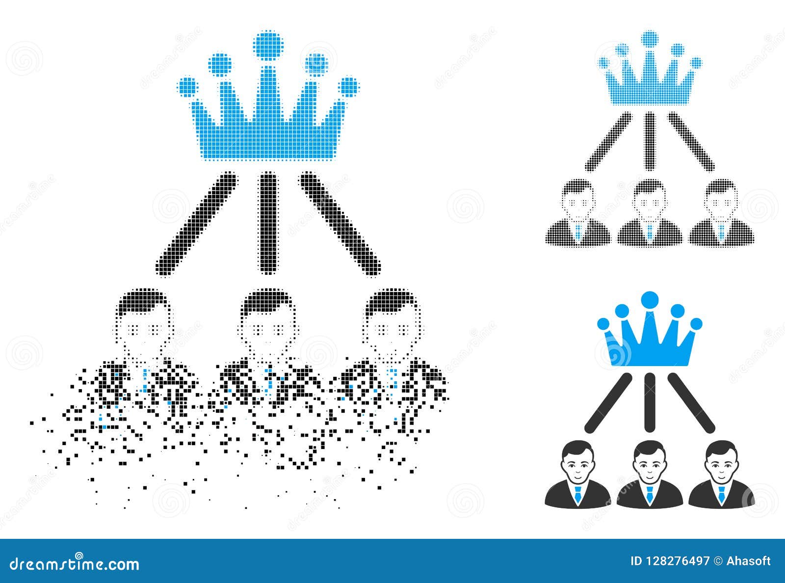 Fractured Pixel Halftone Hierarchy Men Icon with Face Stock Vector ... Fractured Pixel Halftone Hierarchy Men Icon with Face Stock Vector ...