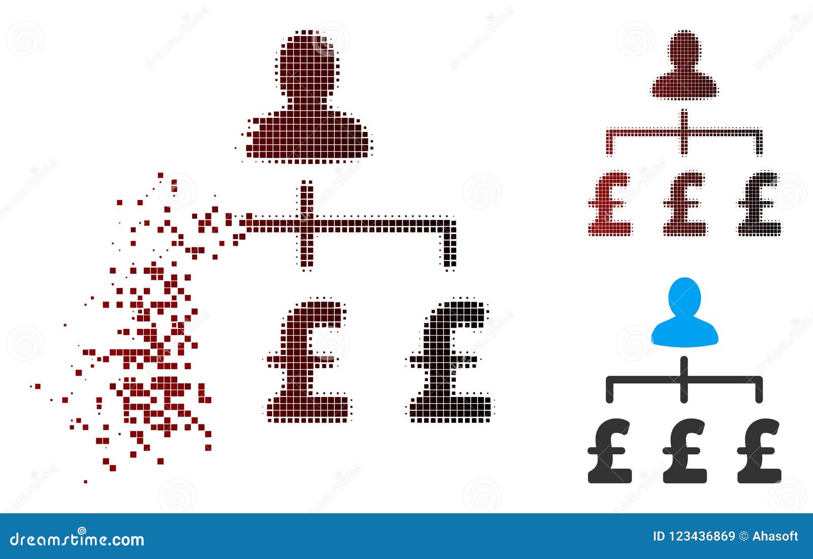 Fractured Pixel Halftone Pound Collector Icon Stock Vector ... Fractured Pixel Halftone Pound Collector Icon Stock Vector ...
