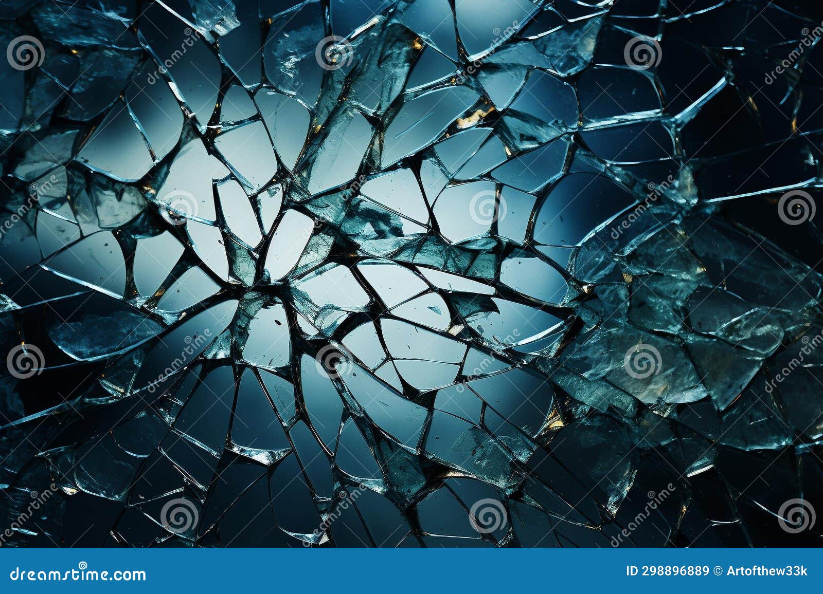 Fractured Reflections: a Captivating Abstract Depiction of Stress Stock ...