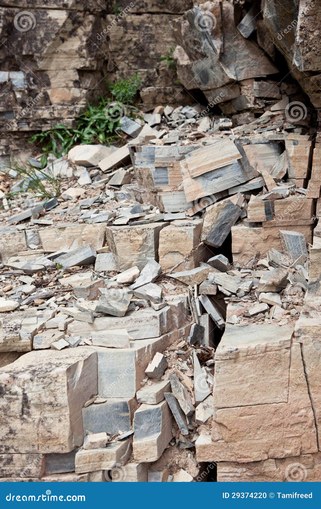 Fractured Rocks stock photo. Image of brown, beige, elements - 29374220