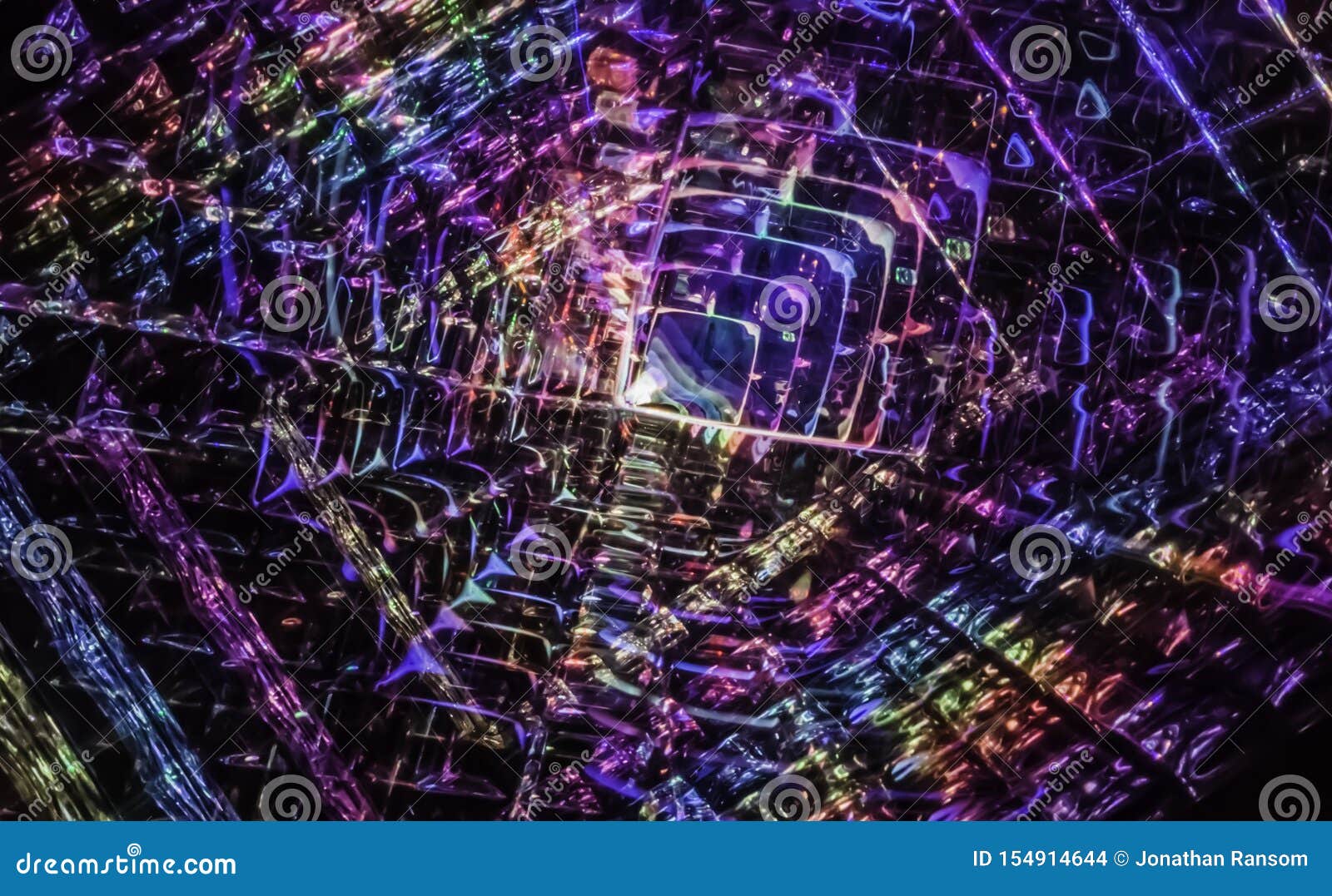 Fractured Time in Quantum Dimensions from Sub Atomic Particles Stock ...