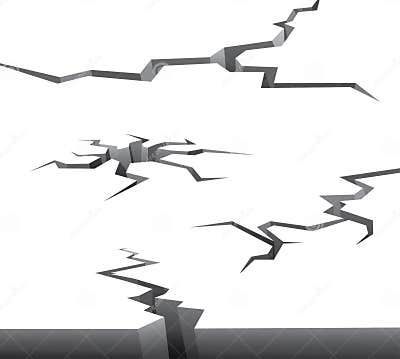 Fractures stock vector. Illustration of crushed, surface - 18380113