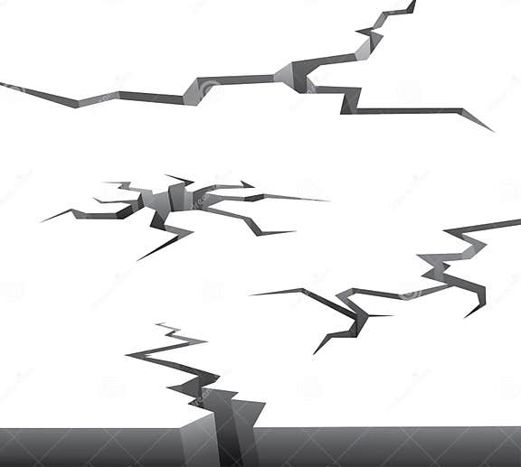 Fractures stock vector. Illustration of crushed, surface - 18380113