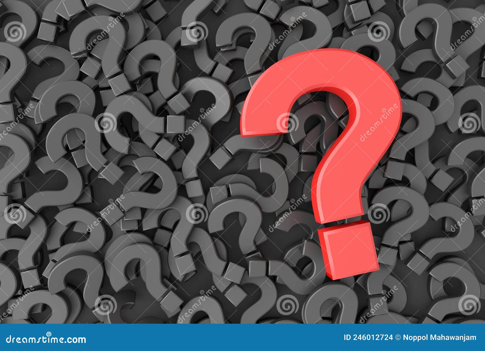 Fragezeichen. 3d-Darstellung Stock Abbildung - Illustration von frage ...