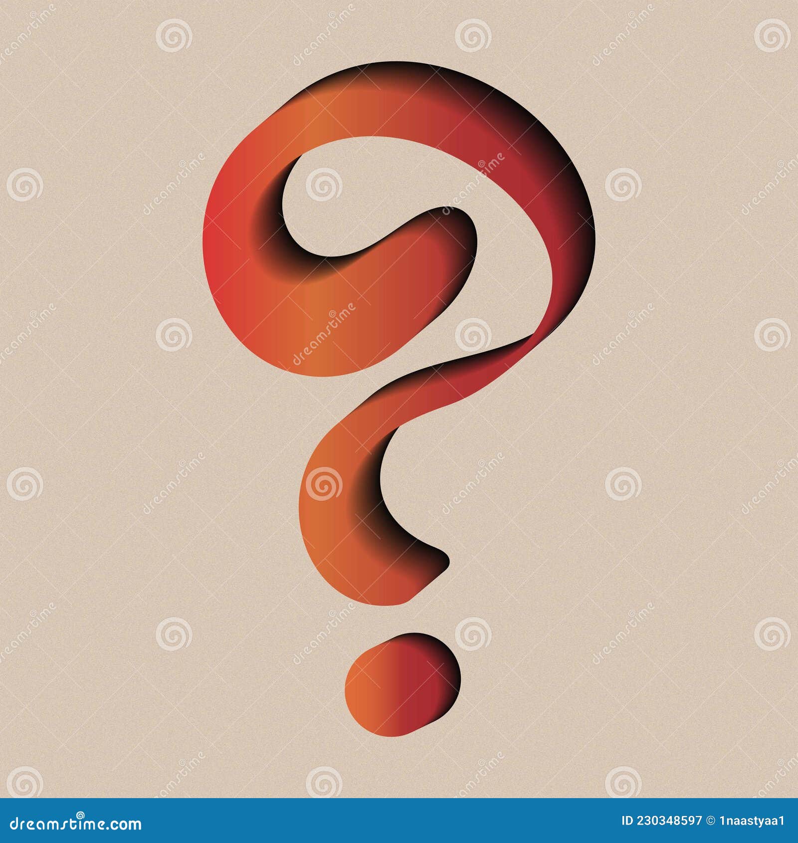 Fragezeichen 3d stock abbildung. Illustration von markierung - 230348597