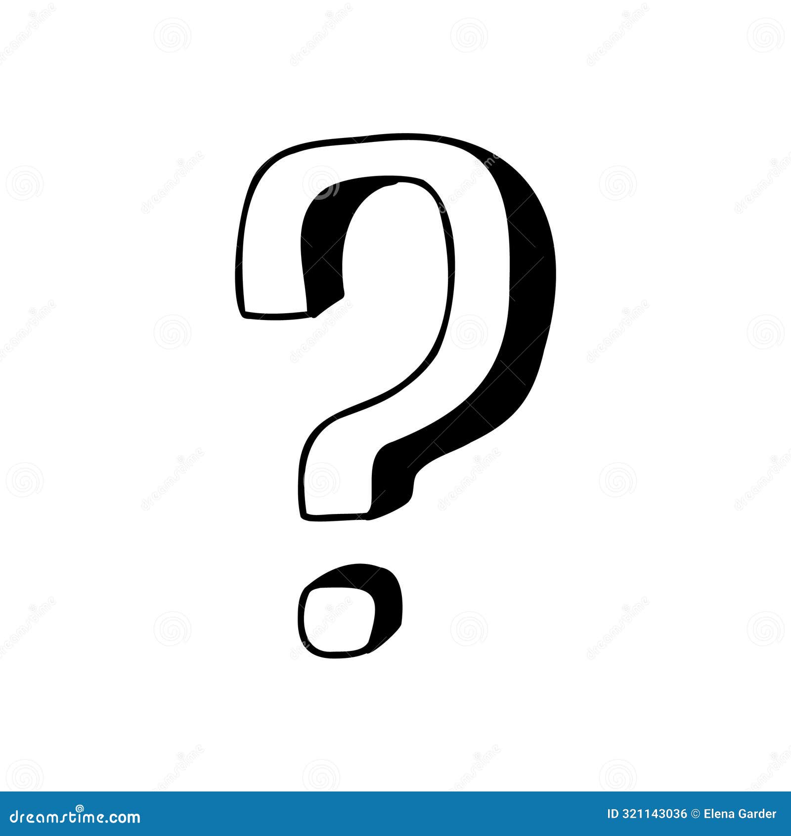 Fragezeichen. Handzettel. Vektor, Der Das Faq Symbol Vektor Abbildung ...