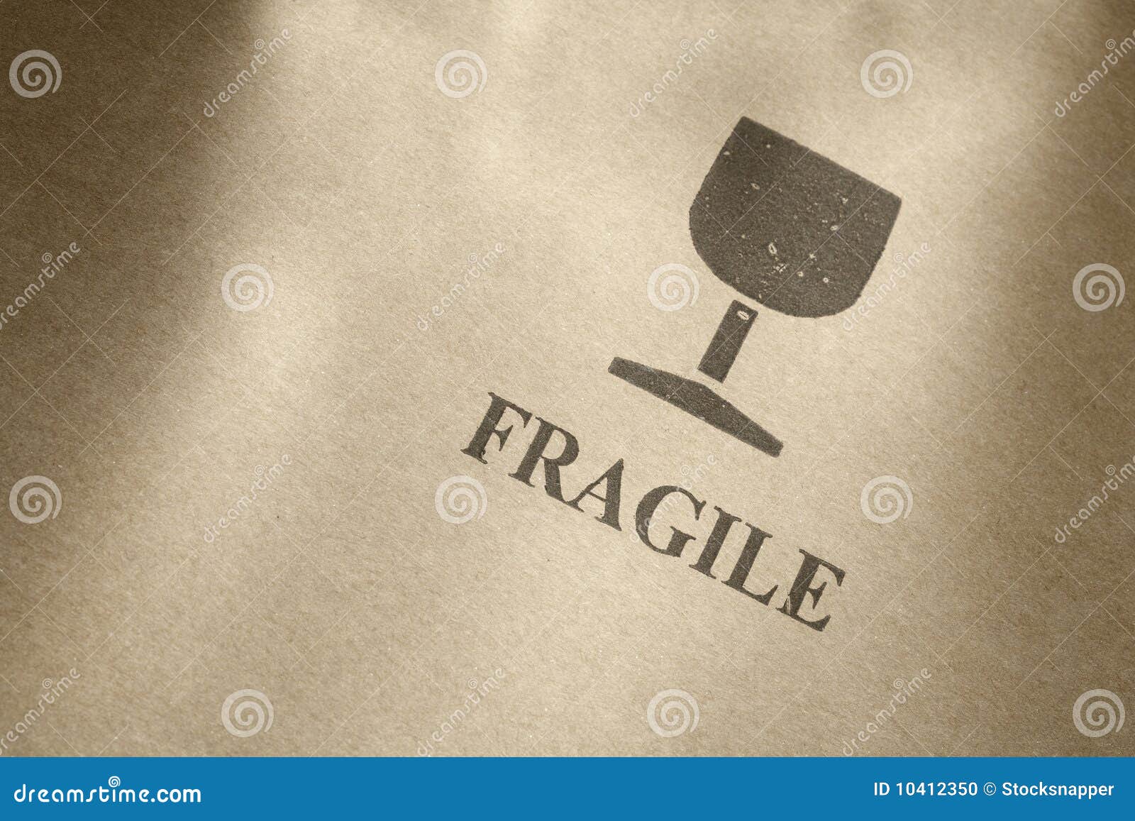 Fragile stock photo. Image of warning, handling, brown - 10412350