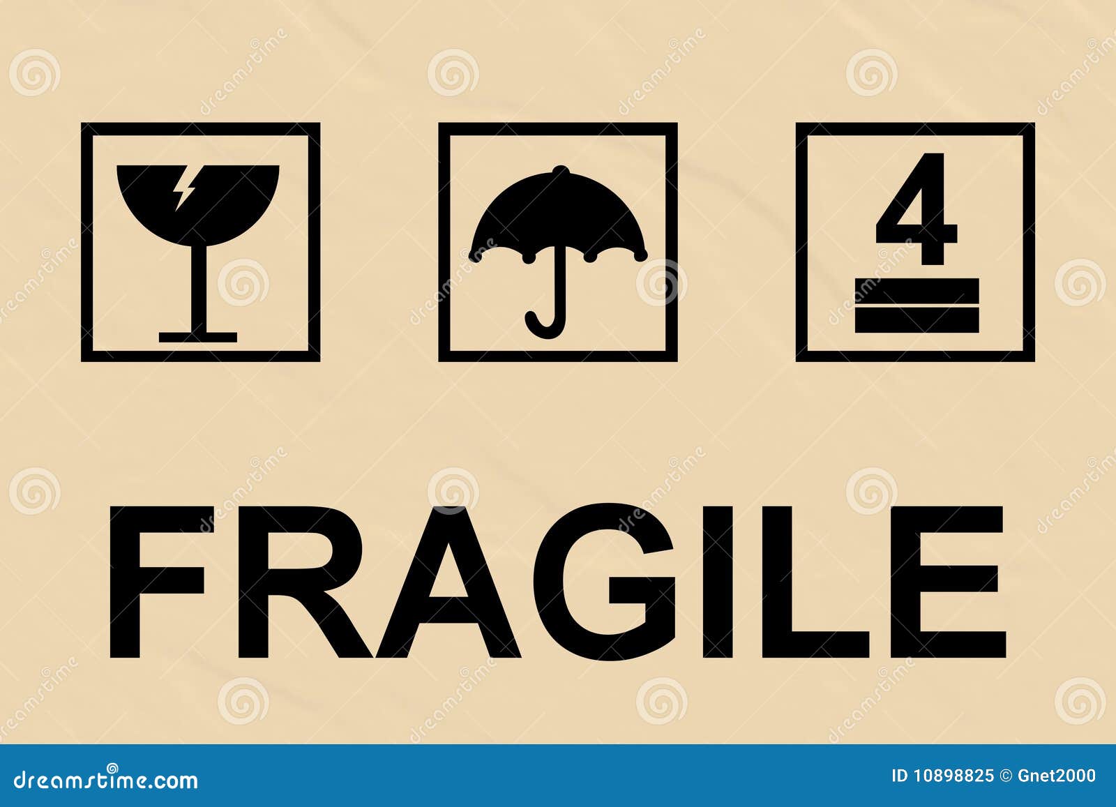 Fragile stock illustration. Illustration of isolated - 10898825