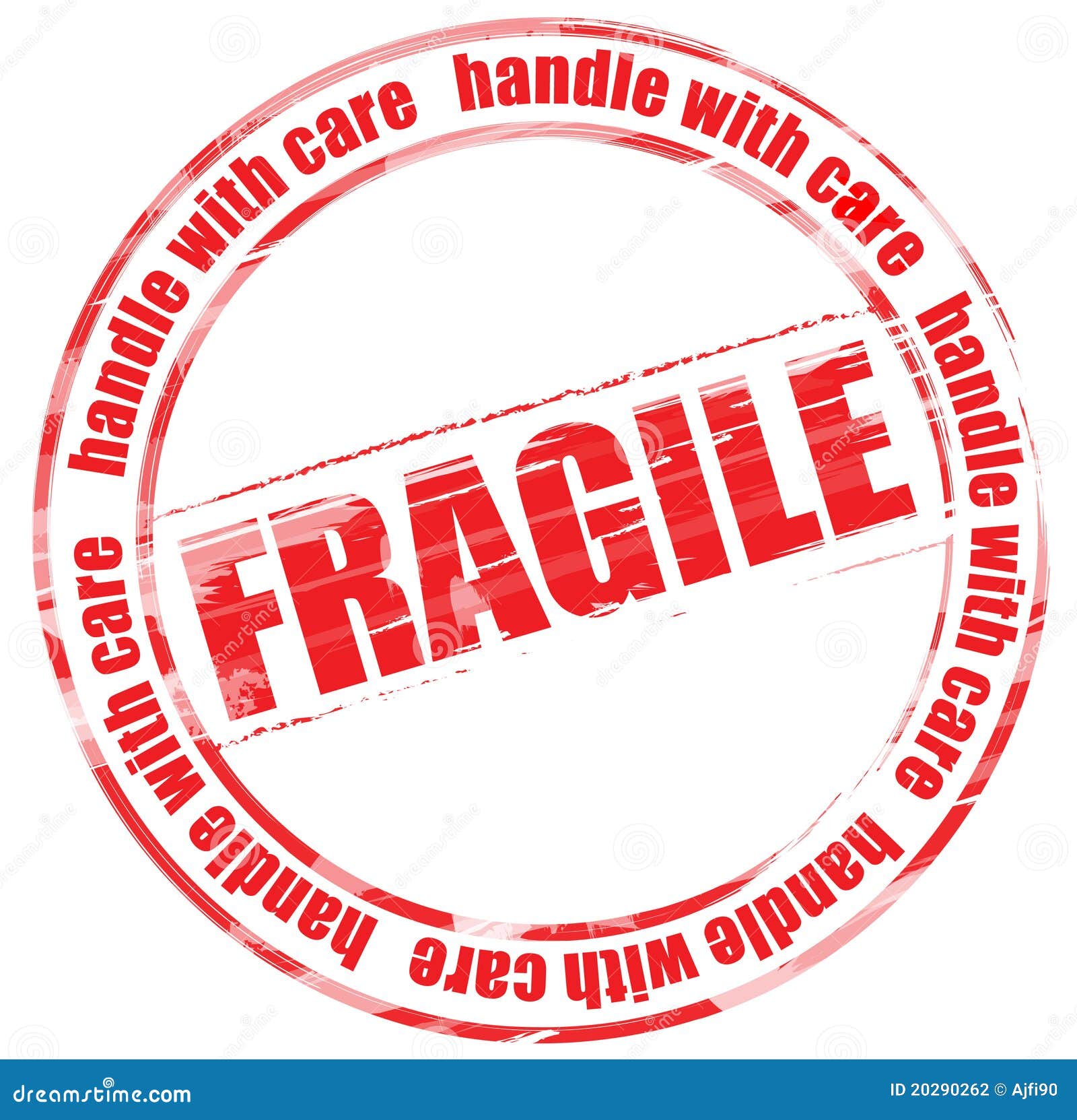 Fragile stock illustration. Illustration of fragile, stamp - 20290262