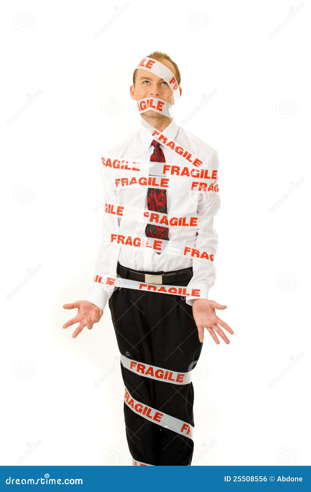 Fragile stock photo. Image of trapped, people, tape, adult - 25508556