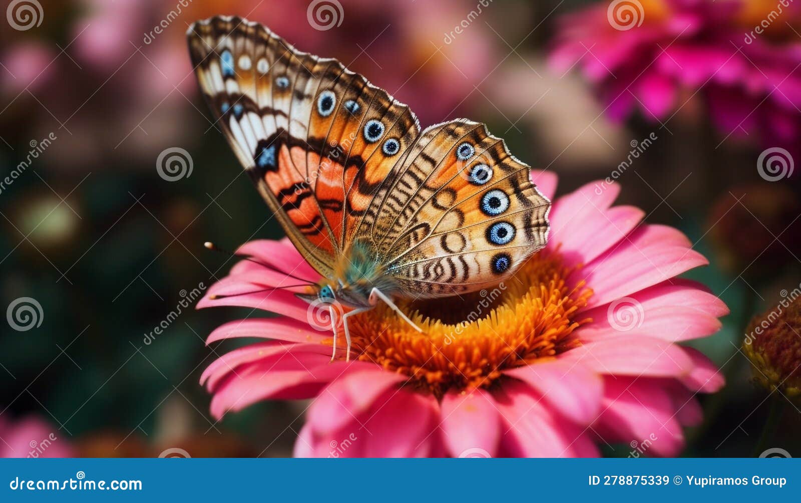 The Fragile Beauty of a Butterfly Multi Colored Wings in Nature ...