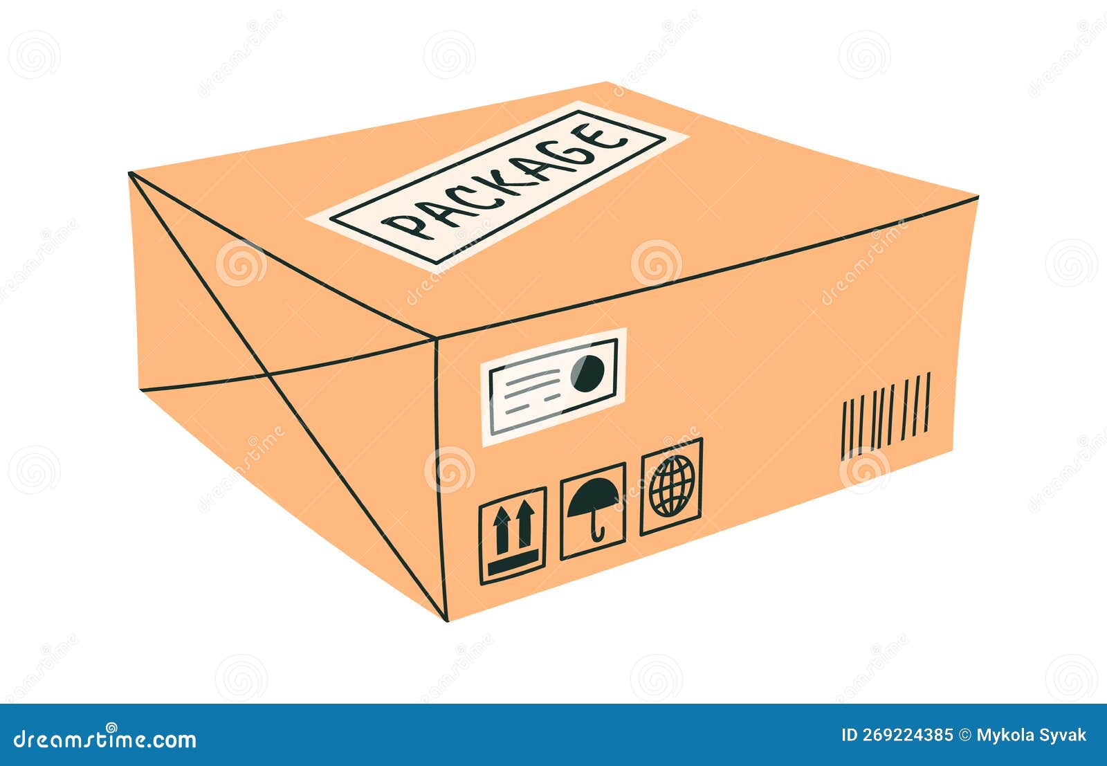 Cartoon Of Cardboard Boxes On Conveyor Belts Vector Illustration ...