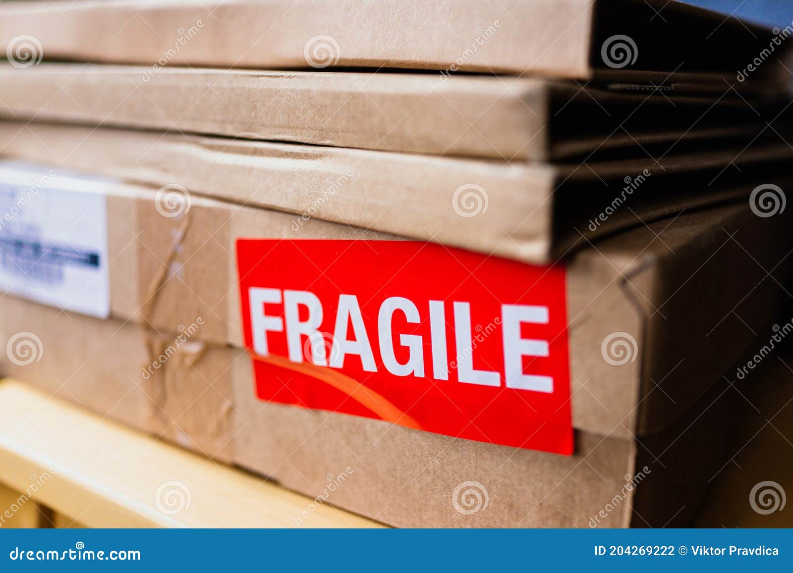 Fragile stock photo. Image of merchandise, parcel, personal - 204269222