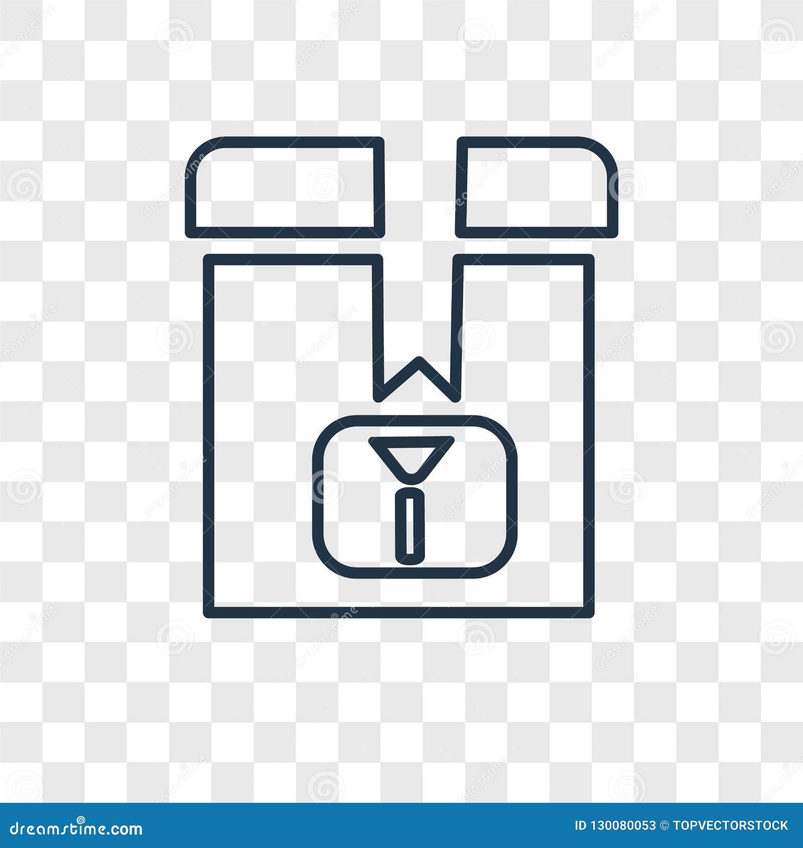 Fragile Concept Vector Linear Icon Isolated On Transparent Background ...