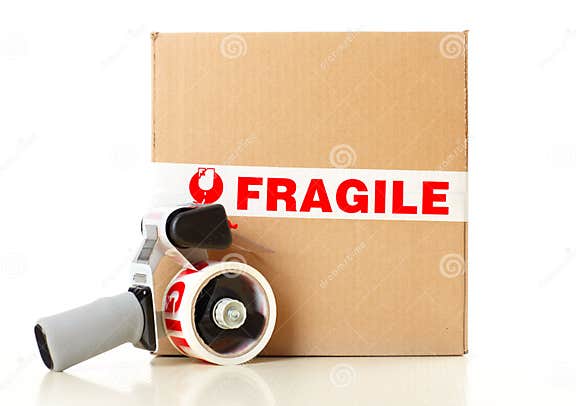 Fragile delivery service stock photo. Image of tape, delivery - 13121220