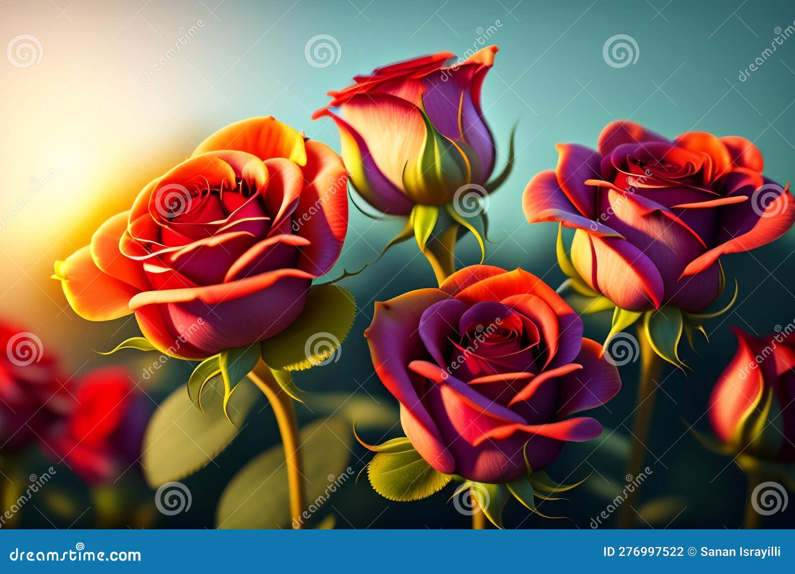 Fragile Freshness of a Rose Petal, Ai Generated Stock Illustration ...