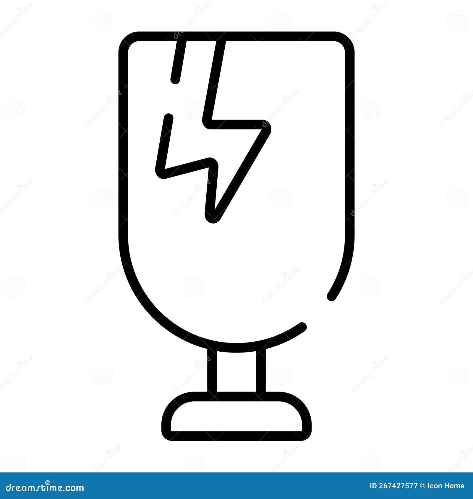 Fragile Glass Vector Icon in Modern Style Premium Design Stock Vector ...
