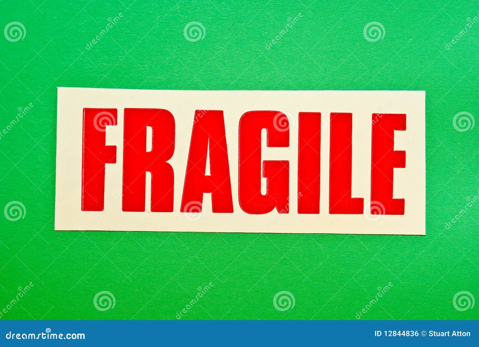 Fragile on Green stock photo. Image of fragile, background - 12844836