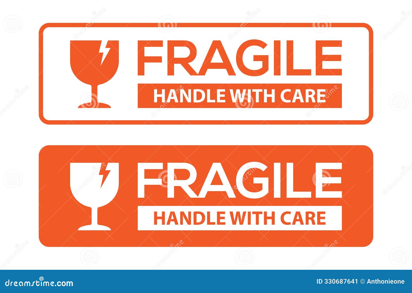 Fragile Handle with Care Symbol Vector Illustration Stock Vector ...