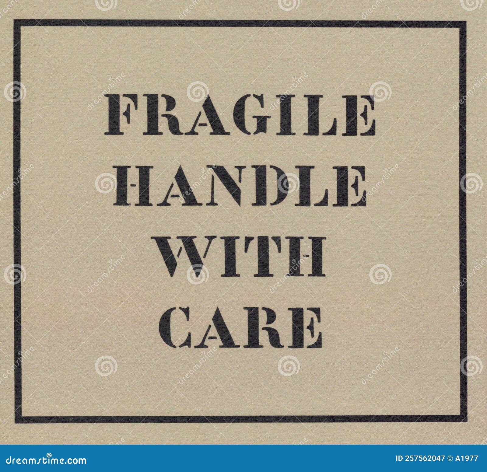 Fragile handle with care stock image. Image of road - 257562047