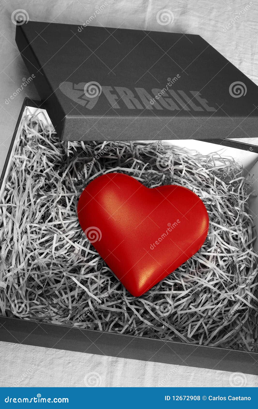 Fragile Heart With Sticker Stock Photography | CartoonDealer.com #24162506