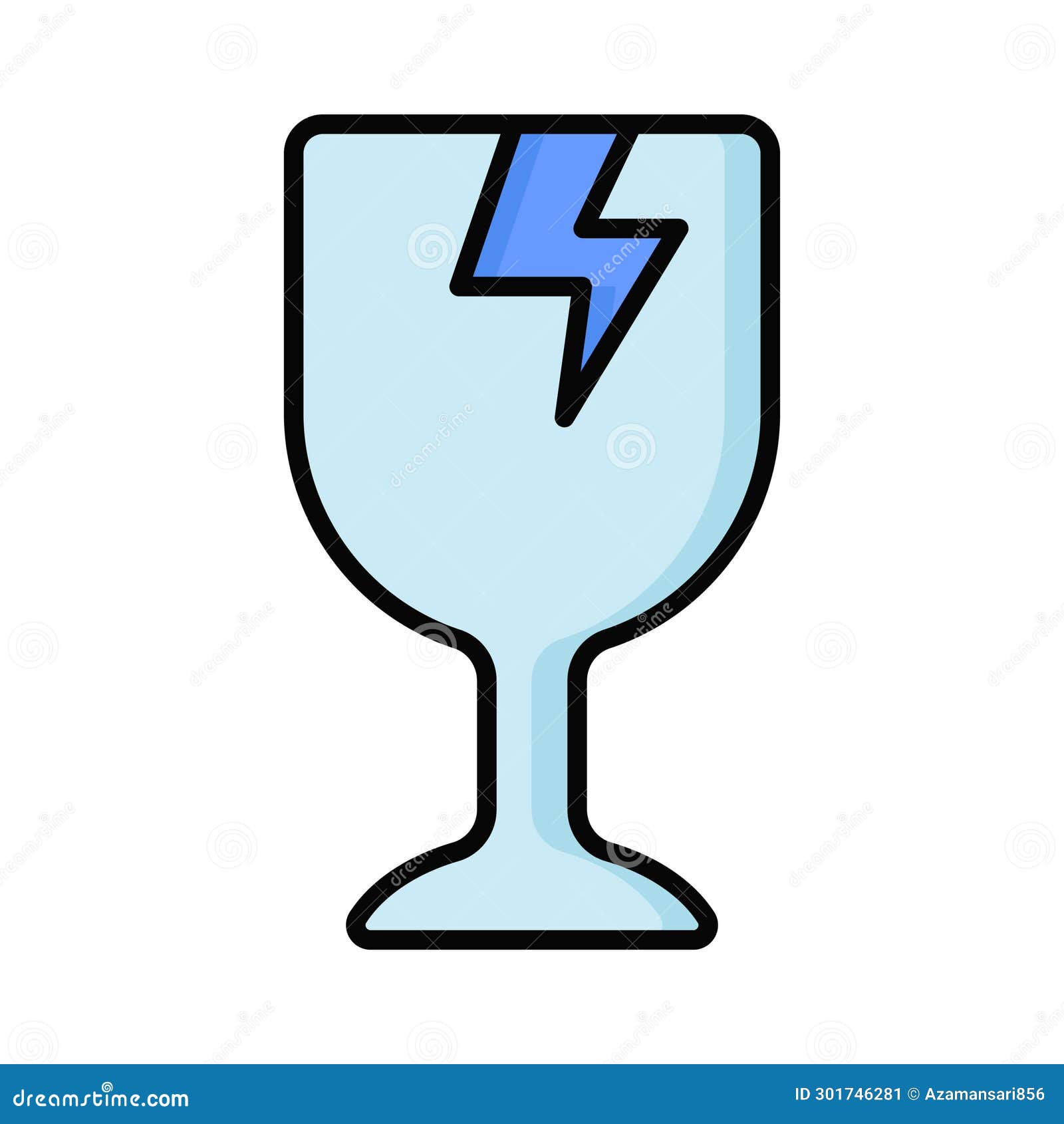 Fragile Icon Design Isolated On White Background, Breakable Package ...