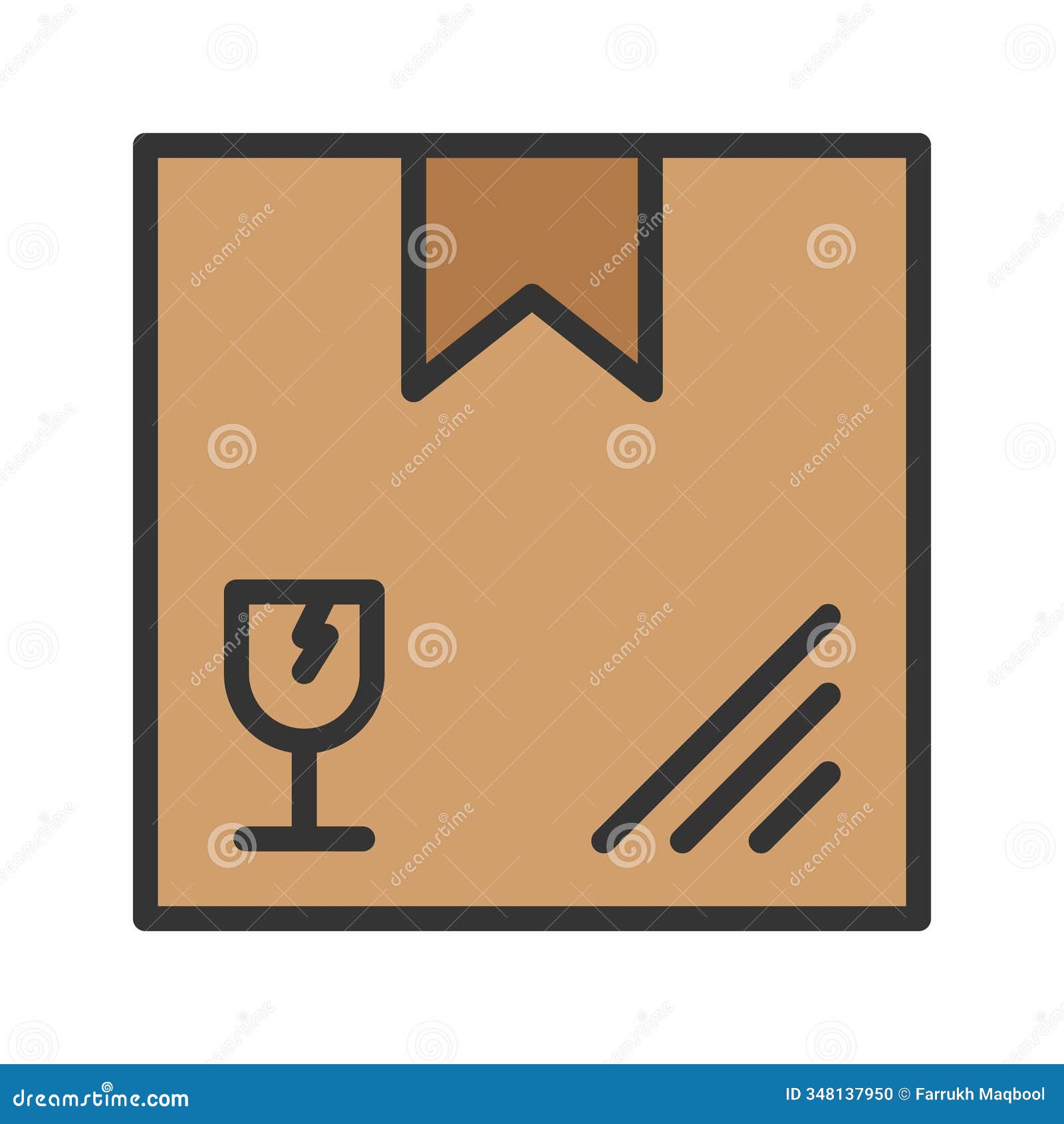 Fragile Icon, Handle With Care Logistics Shipping. Fragile Package ...