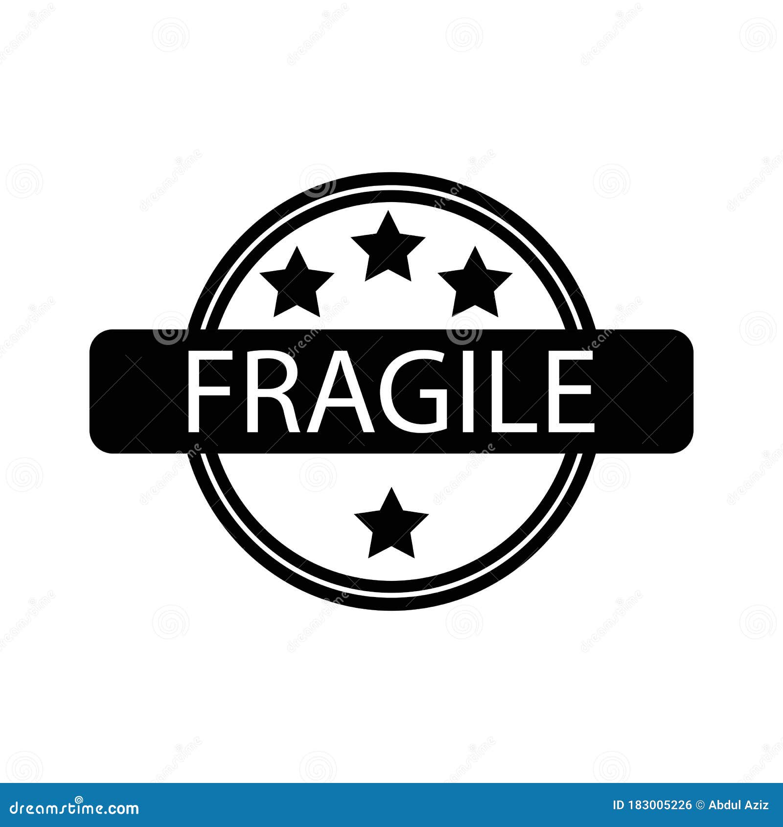 Fragile Illustration Logo Vector Stock Vector - Illustration of service ...