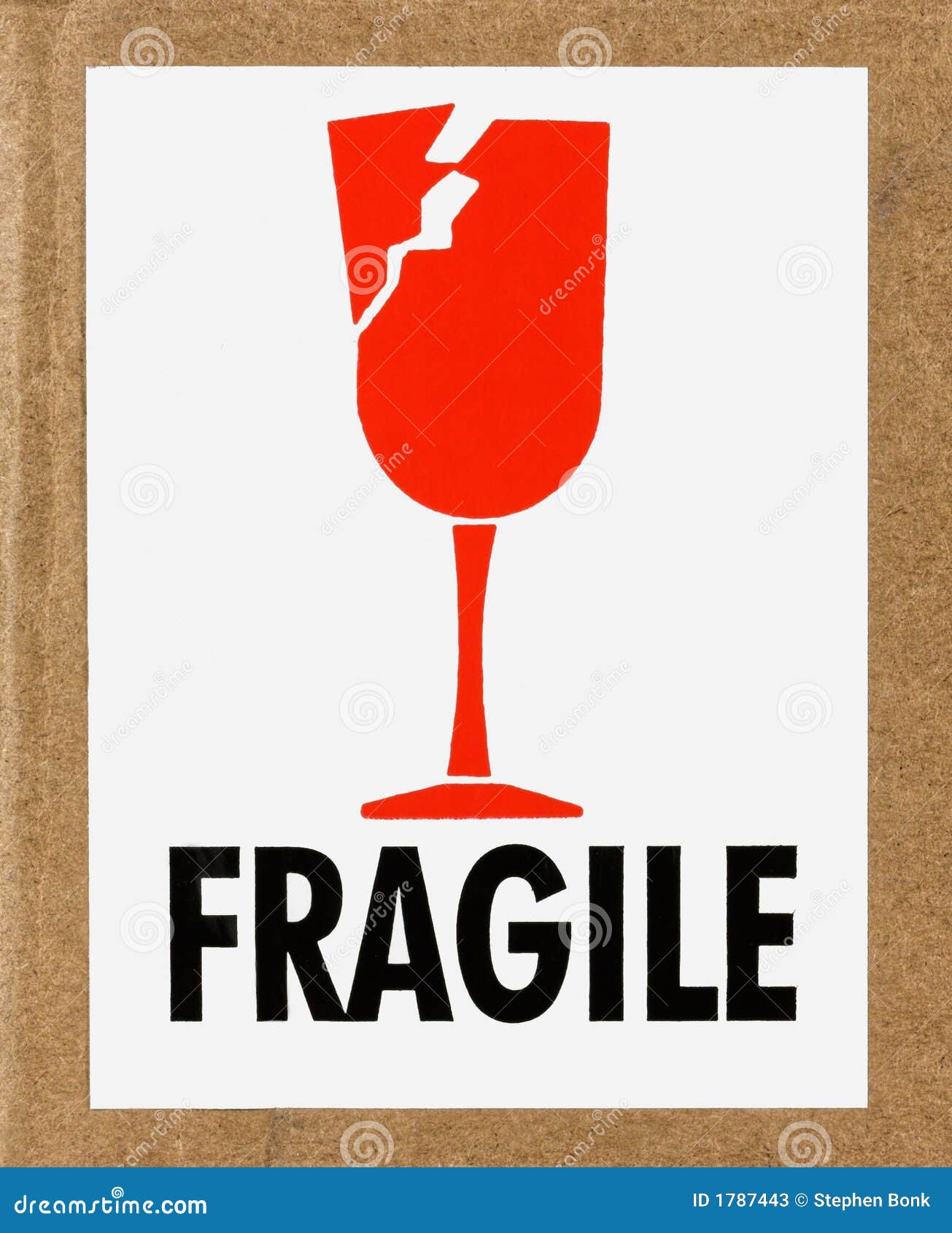 Fragile Label stock image. Image of label, fragile, mailed - 1787443