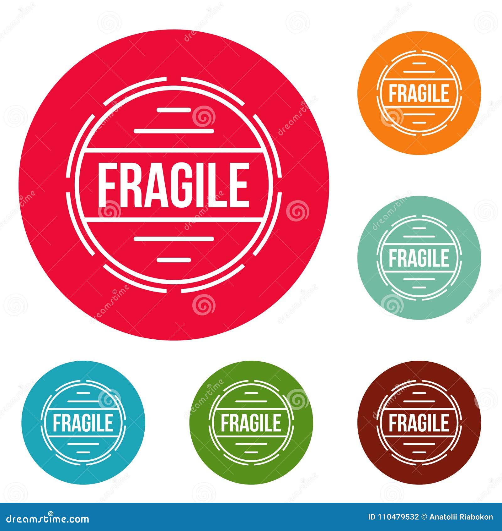 Fragile Logo, Simple Style. Stock Vector - Illustration of frangible ...