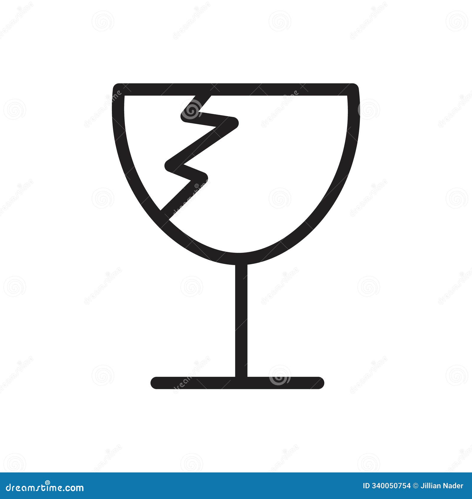 Fragile Package Icon Outline Vector for Web Ui Stock Vector - Illustration of delicate, fragile ...