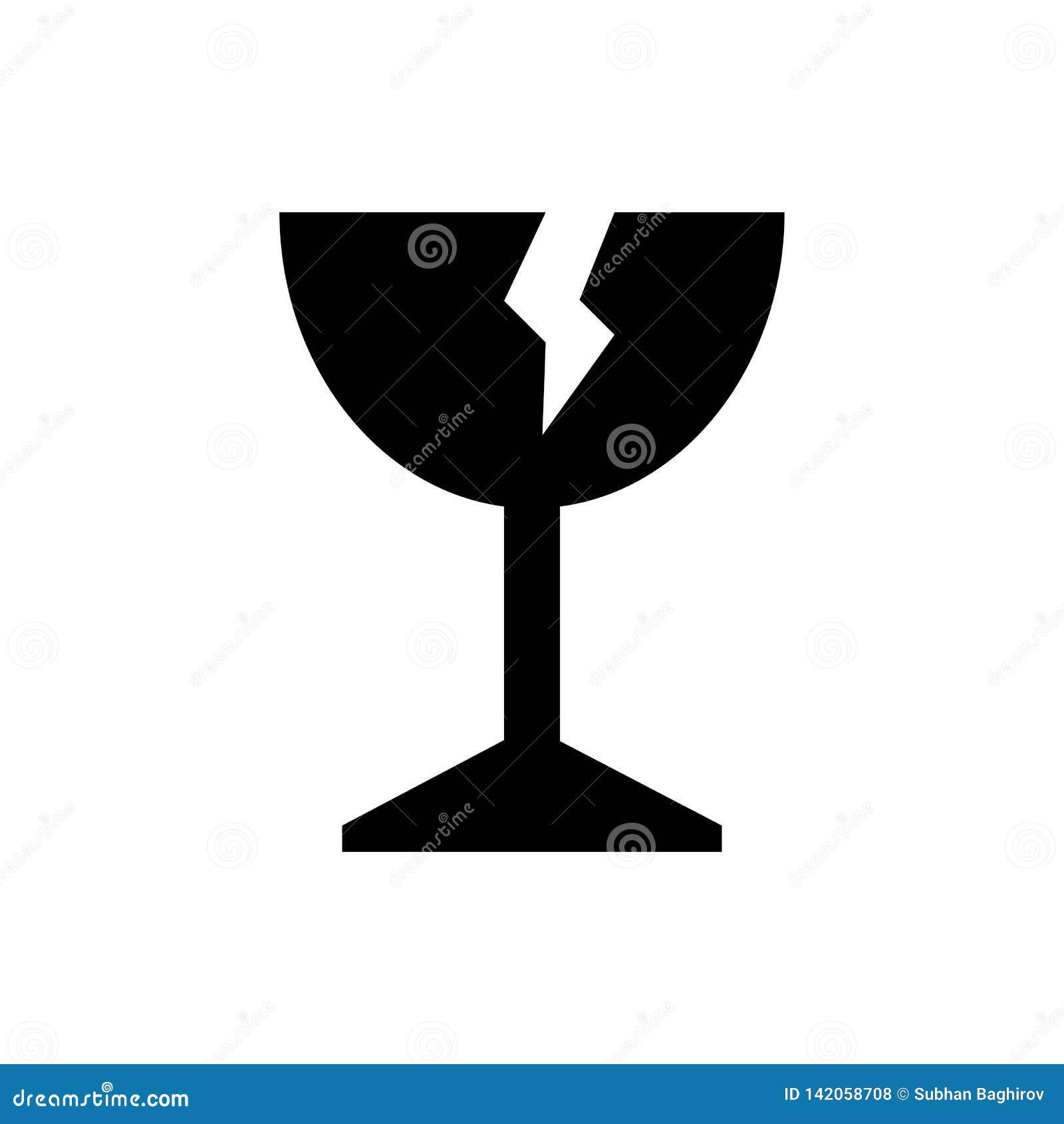 Fragile Or Packaging Symbols. Black Fragility Signs On White Background ...