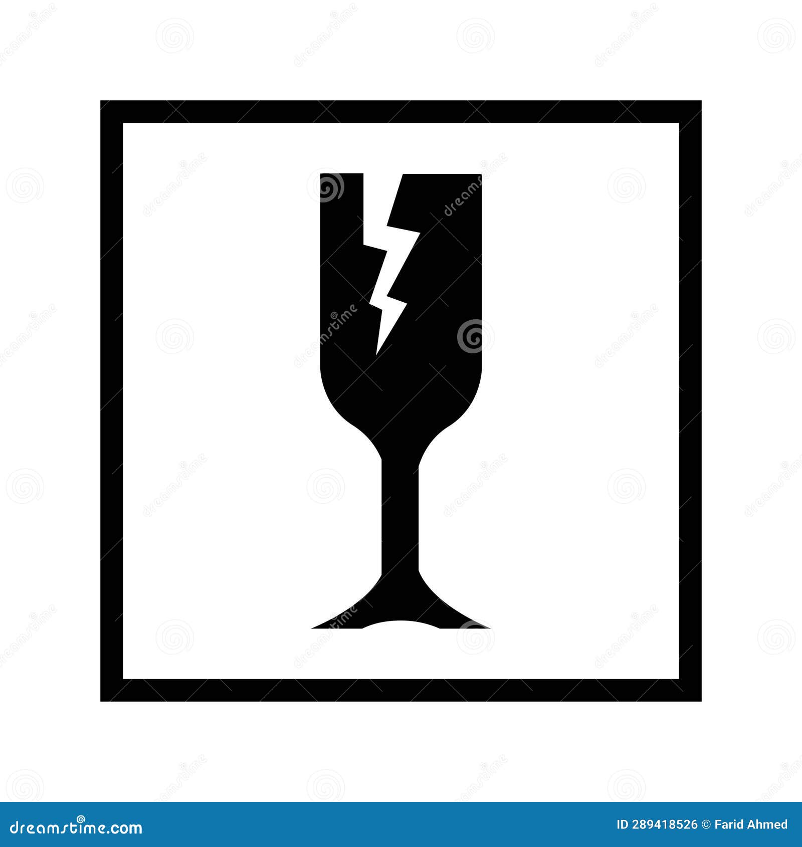 Fragile Packaging Symbols Editable and Resizeable Vector Icon Stock ...