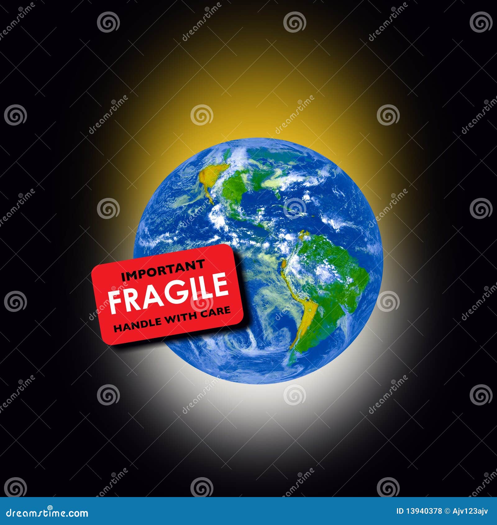 Fragile Planet Earth stock illustration. Illustration of fragile - 13940378