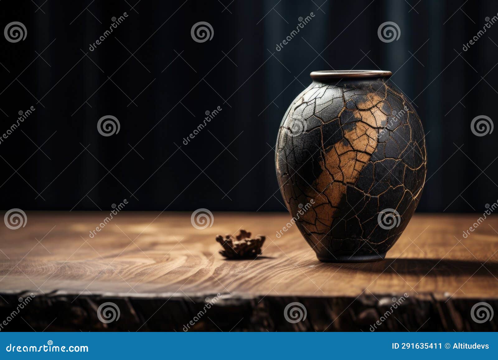 A Fragile Pottery Piece on an Edge of a Table Stock Image - Image of ...