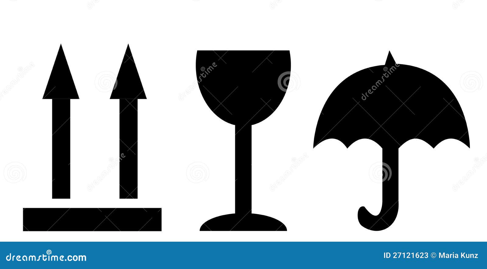 Fragile sign. stock illustration. Illustration of brown - 27121623