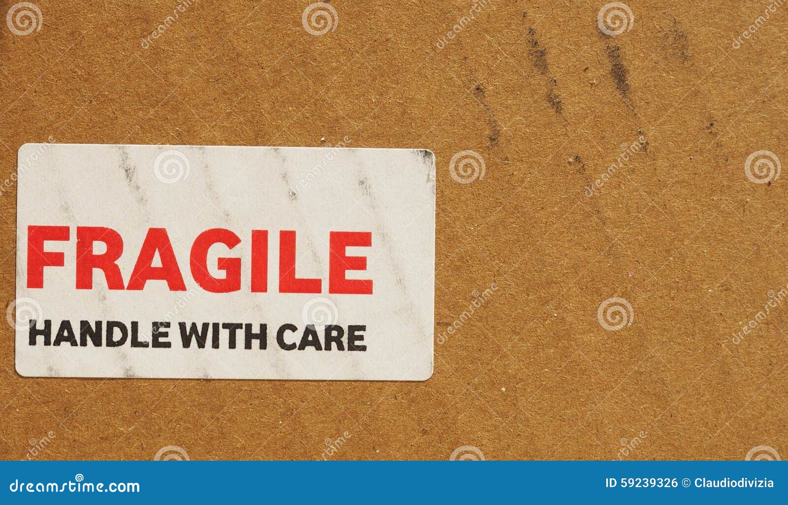 Fragile sign stock photo. Image of handle, packet, paper - 59239326