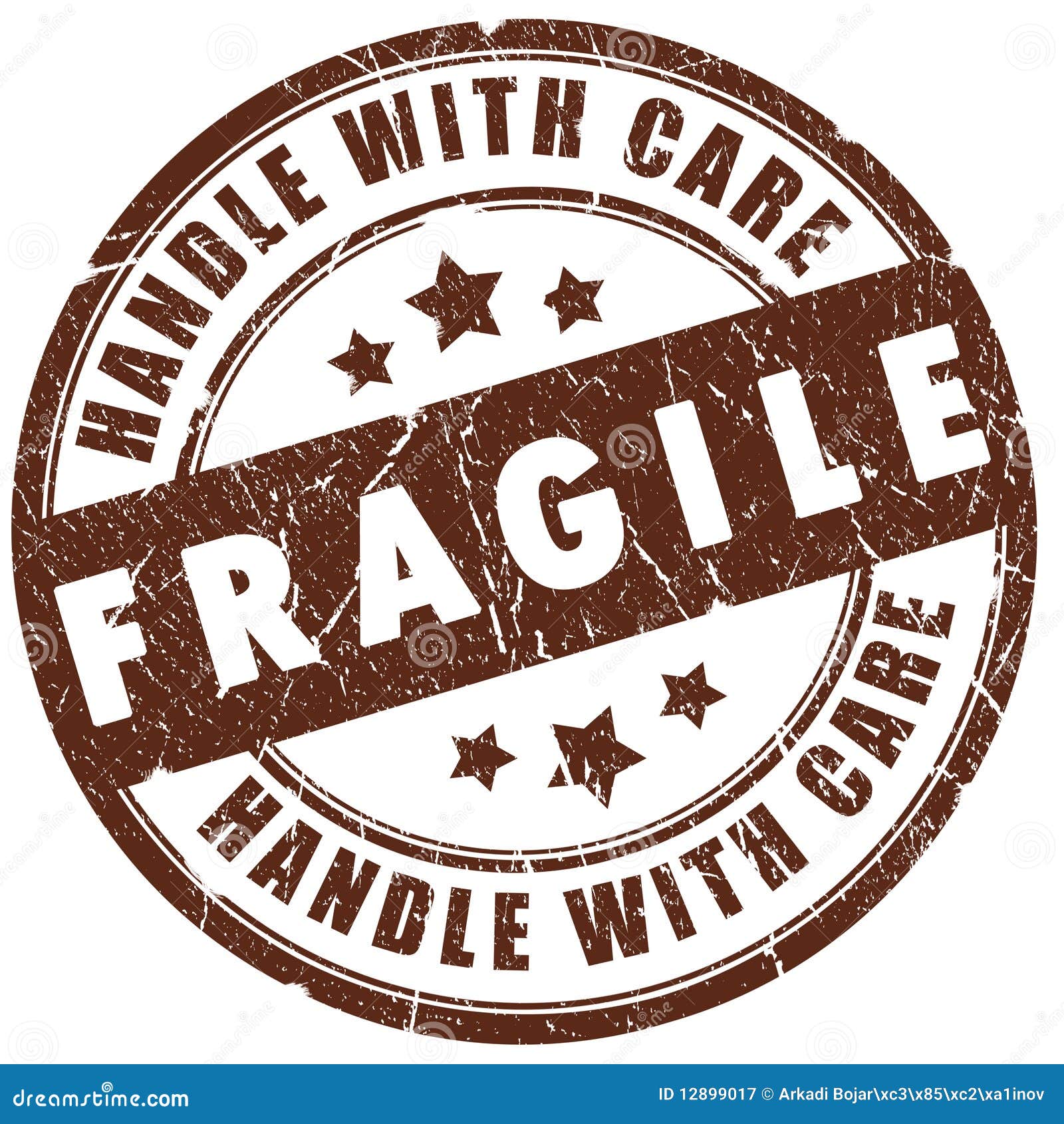Fragile stamp stock illustration. Illustration of freight - 12899017