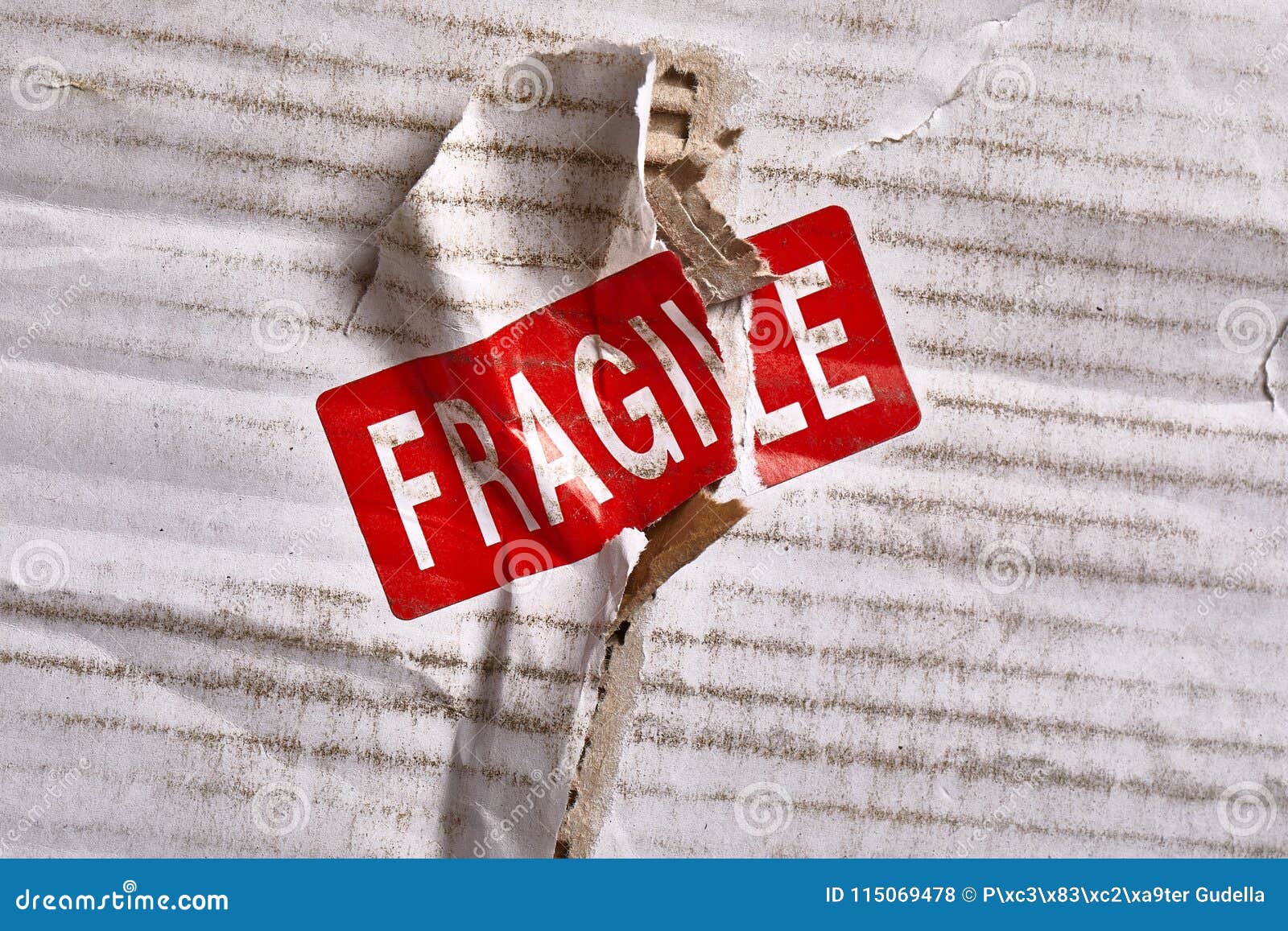 Fragile stamp closeup stock photo. Image of accident - 115069478