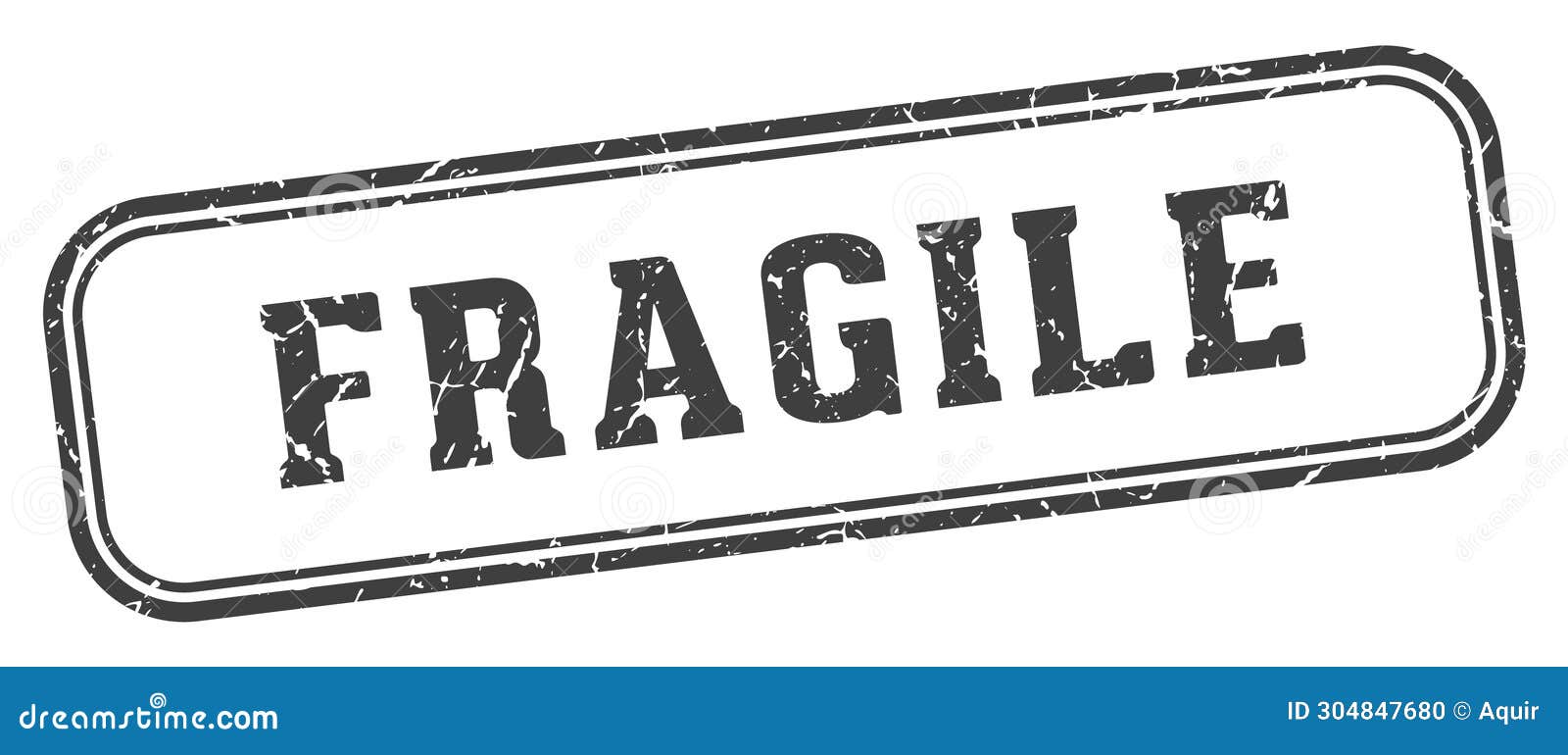 Fragile In Red Rectangular Stamp Royalty-Free Stock Image ...