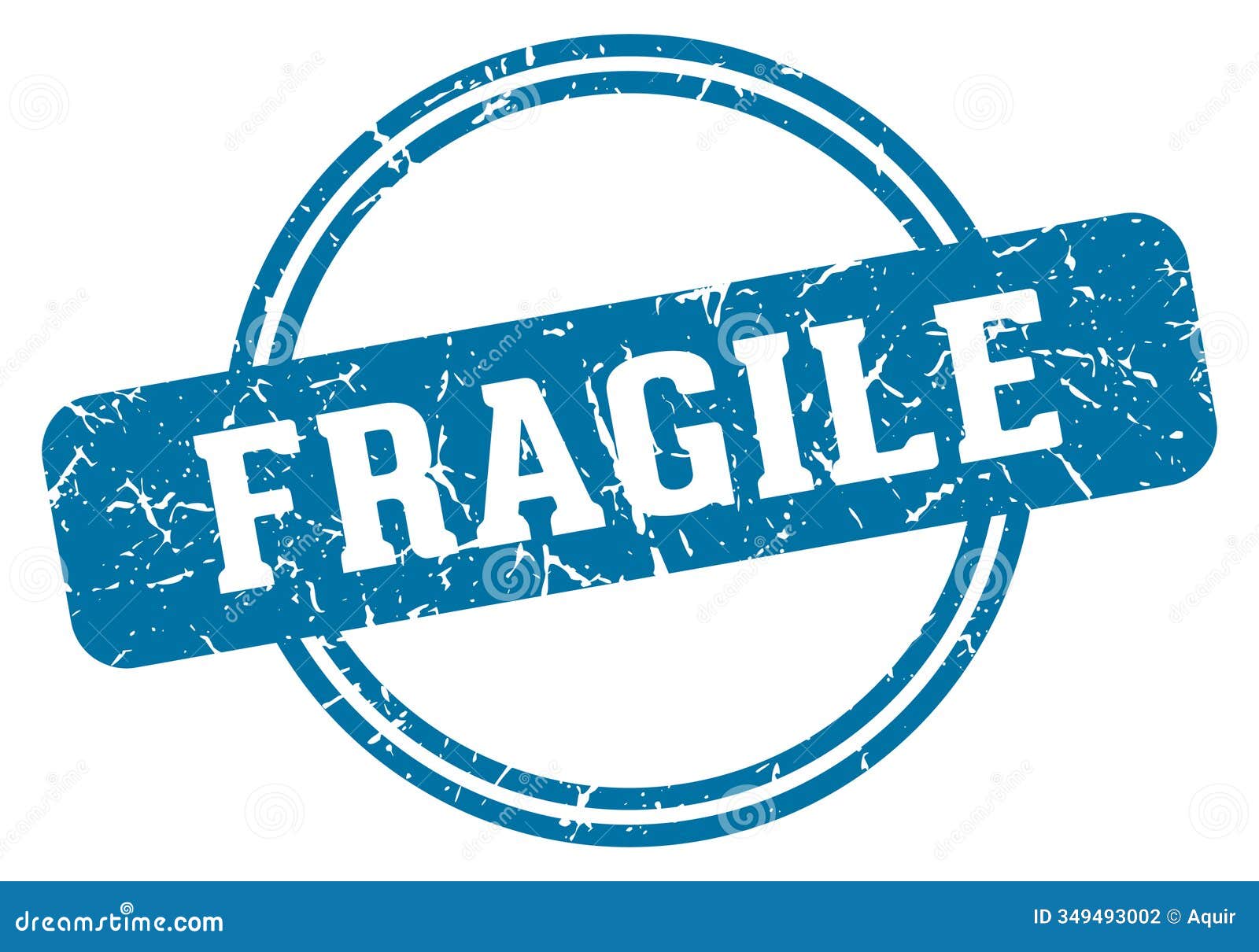 Fragile stamp stock vector. Illustration of element - 349493002