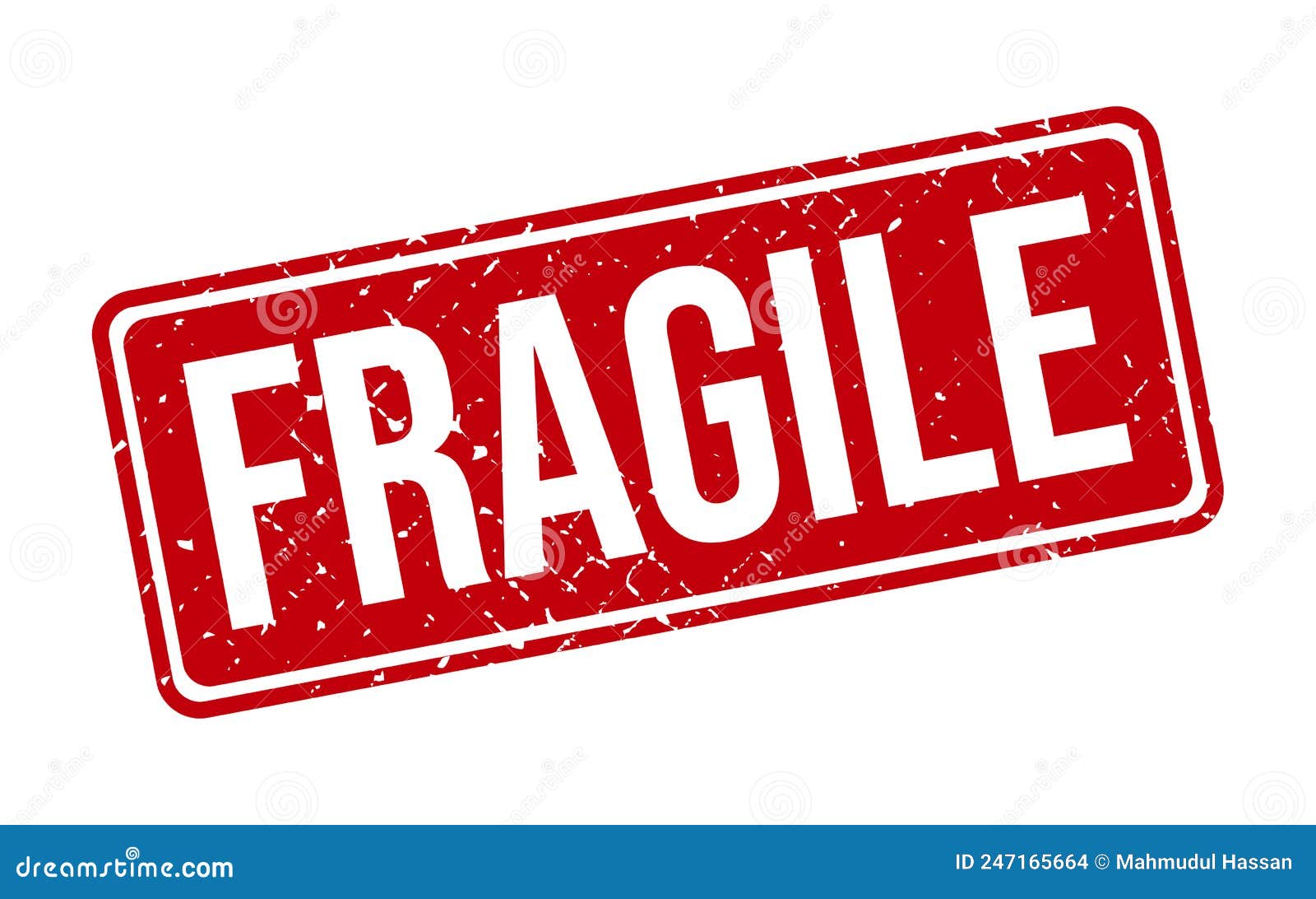 Fragile Stamp Seal Vector Illustration Stock Vector - Illustration of ...