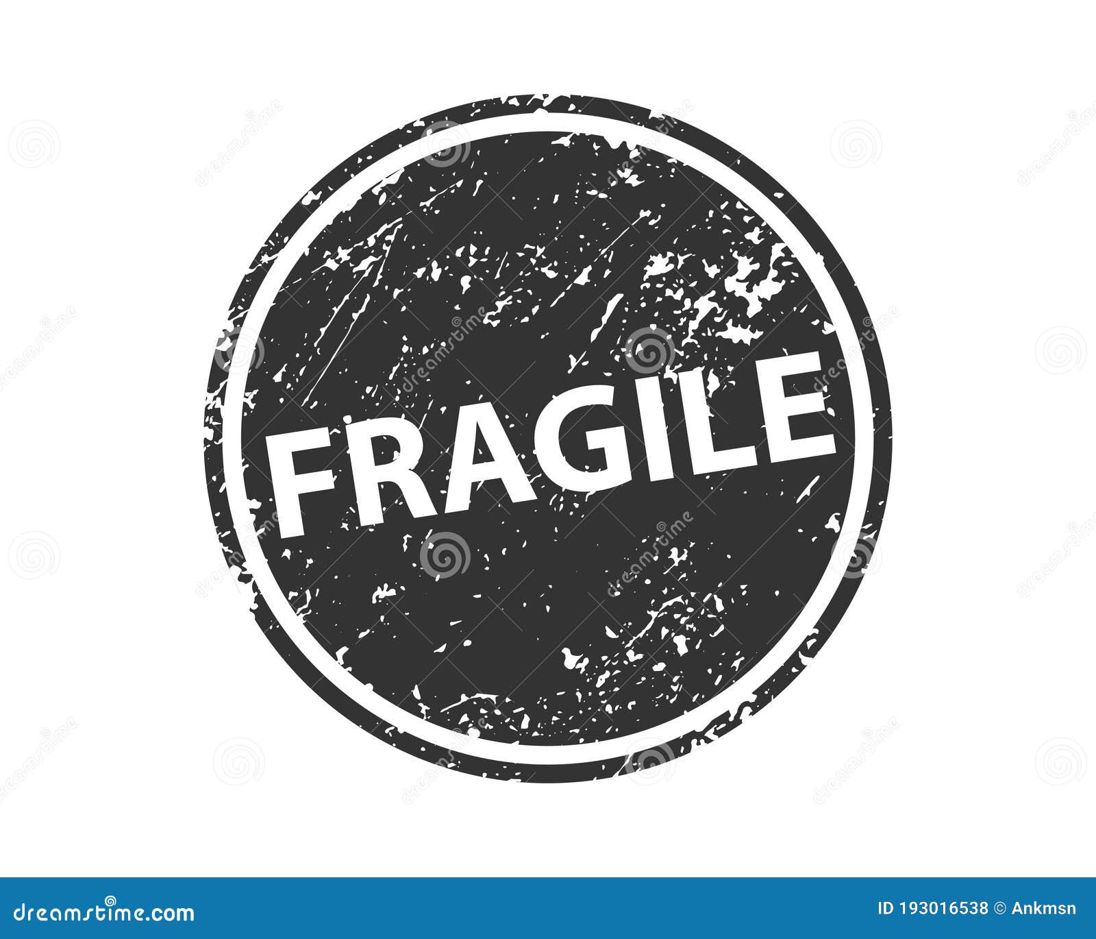 Fragile Stamp Vector Texture. Rubber Cliche Imprint Stock Vector ...