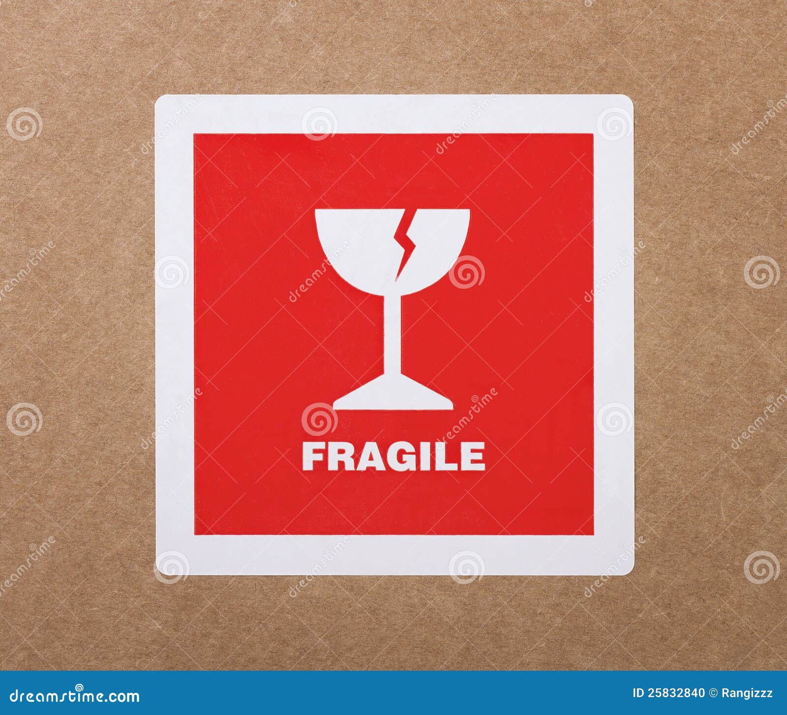 Fragile sticker stock photo. Image of post, fragile, delivery - 25832840