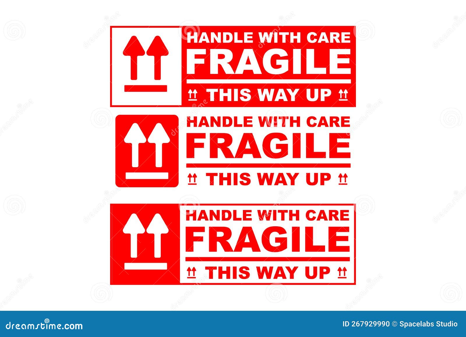 Fragile Sticker Graphic Design Template Stock Vector - Illustration of ...