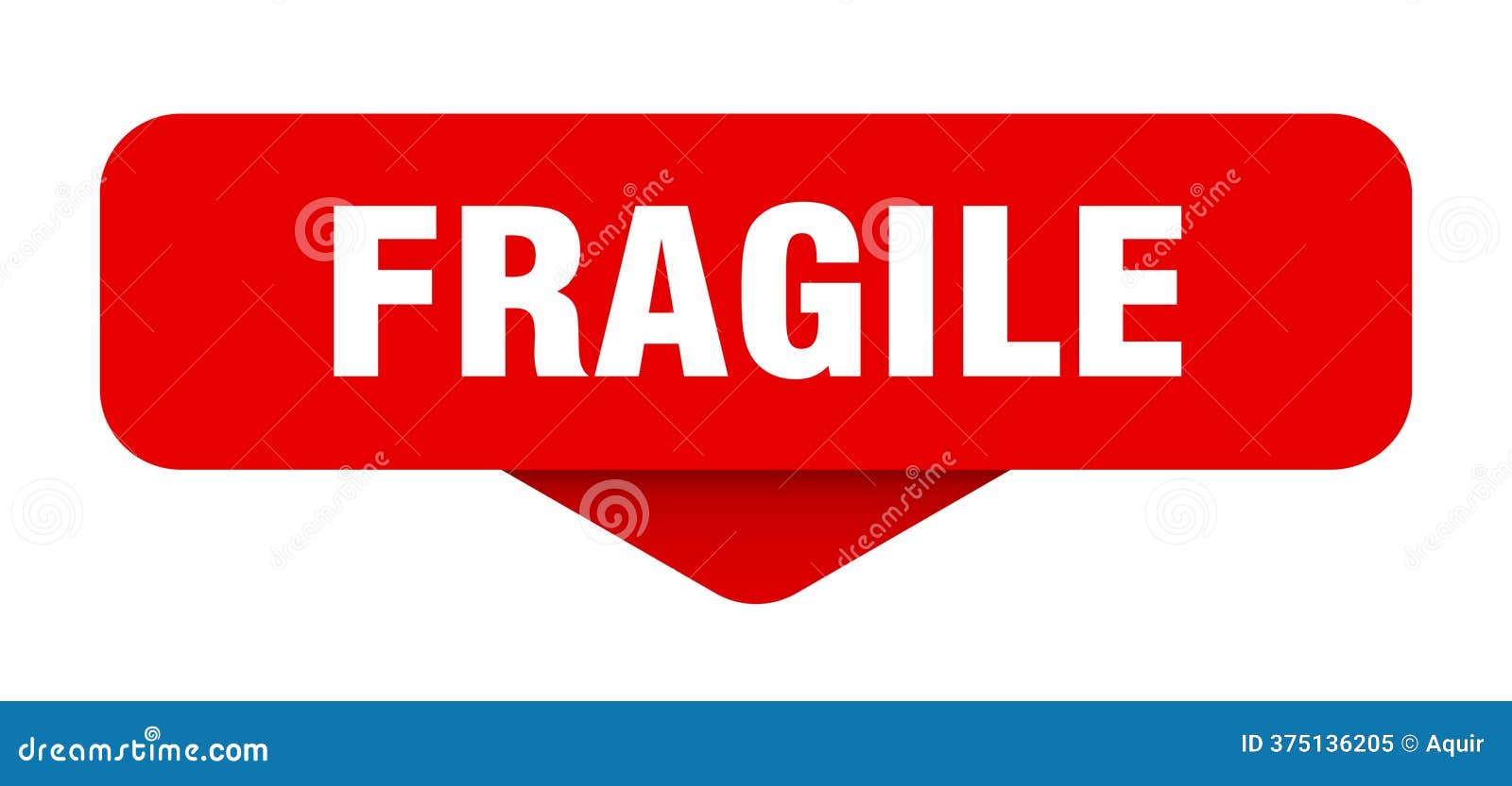 Fragile Sticker. Fragile Sign Isolated On Gray Background Cartoon ...